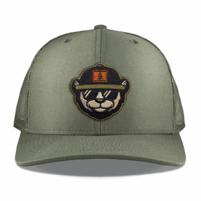 CPH Bear Logo Embroidered Die Cut Patch Hat - Custom Patch Hats