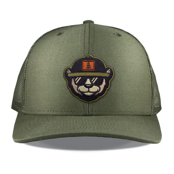 CPH Bear Logo Embroidered Die Cut Patch Hat - Custom Patch Hats CPH Bear Logo Embroidered Die Cut Patch Hat - Custom Patch Hats