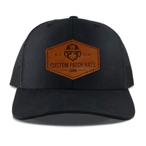 CPH Throwback Logo Leather Patch Hat - Custom Patch Hats