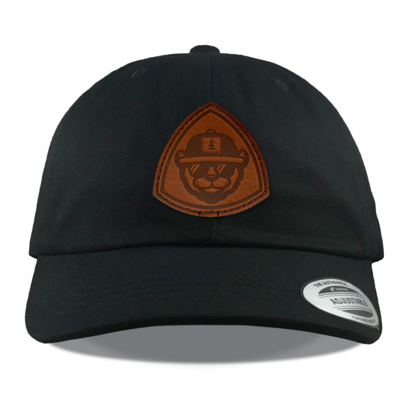 CPH Throwback Logo Leather Patch Hat - Custom Patch Hats